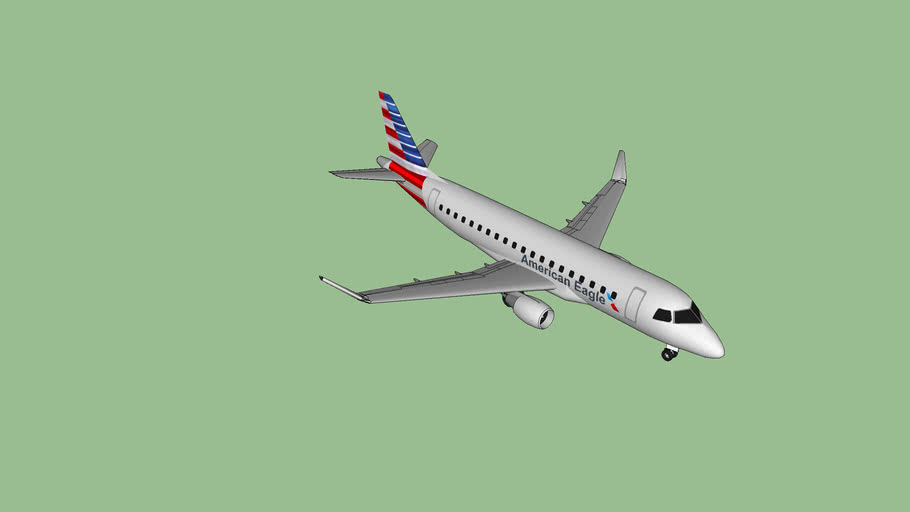 American Eagle Embraer 175 | 3D Warehouse
