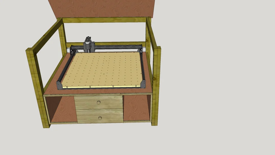CNC under workbench | 3D Warehouse