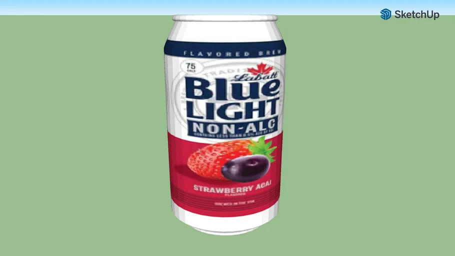 Labatt Blue Light Strawberry Acai can | 3D Warehouse