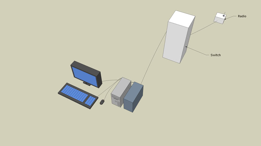 IPC Radio Console Dispatch Position | 3D Warehouse