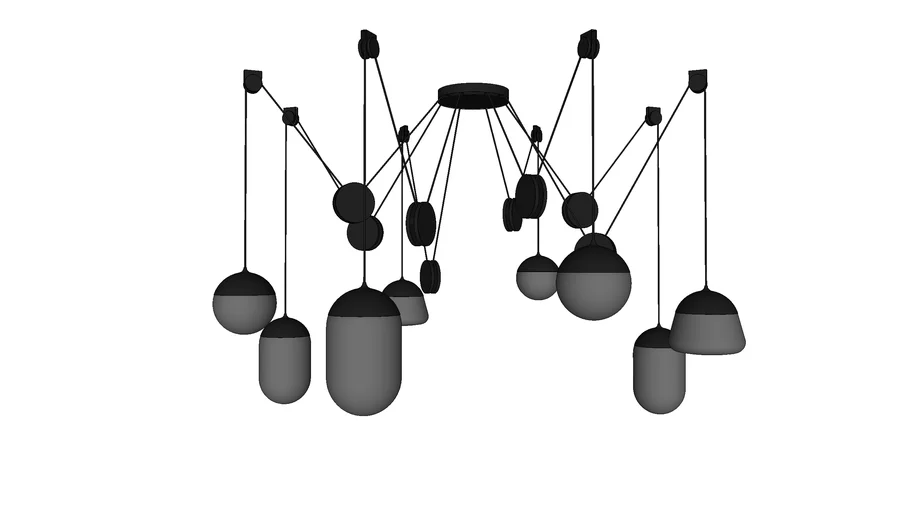 BROKIS PC1241 PLANETS 8 PENDANT | 3D Warehouse