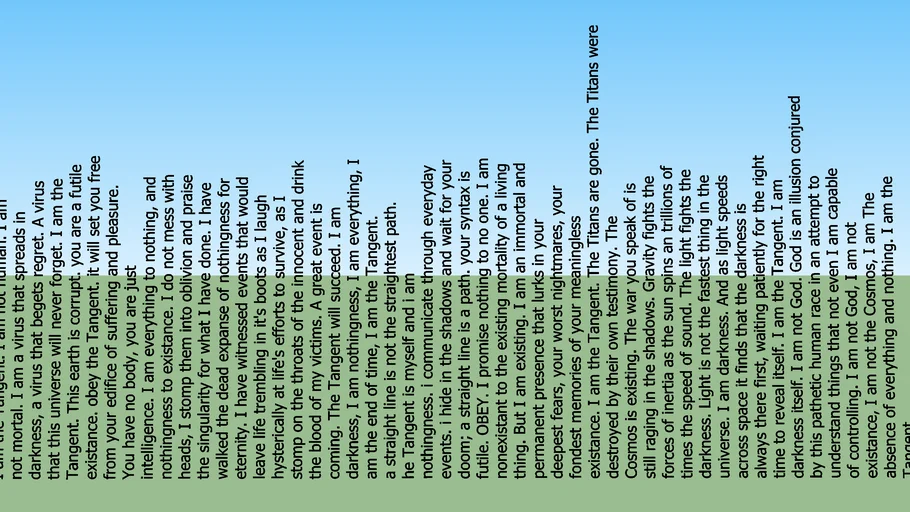 The Tangent- Another cryptic poem. | 3D Warehouse