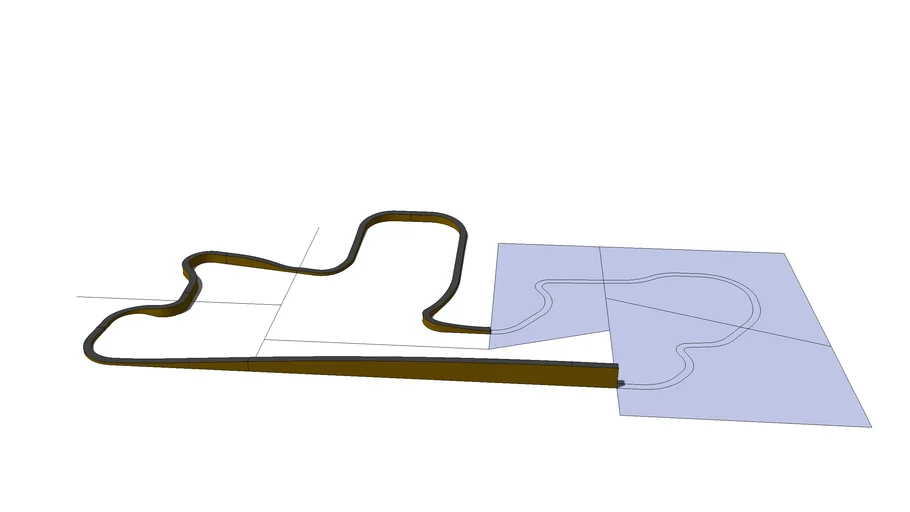 Simple race track I made with Sketchup basic tools. | 3D Warehouse