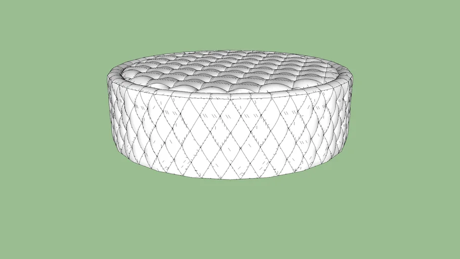 Puff Hovell branco | 3D Warehouse