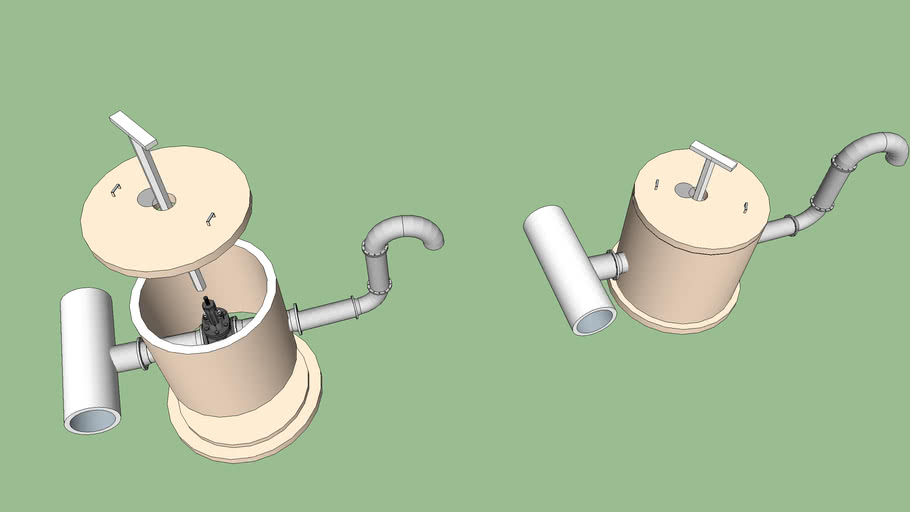 Scour Valve Single Chamber - Model 1 | 3D Warehouse