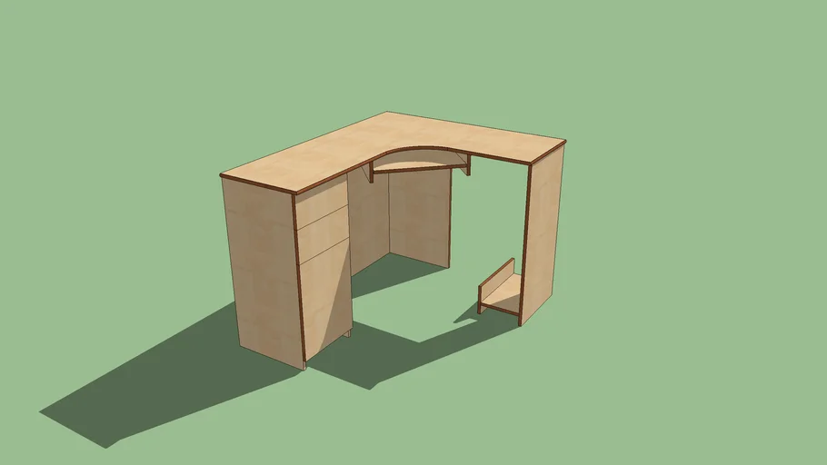 Computer desk | 3D Warehouse