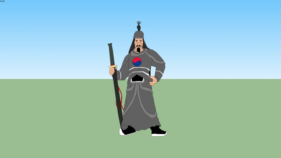 2d Korean Warrior - Joseon Dynasty | 3D Warehouse