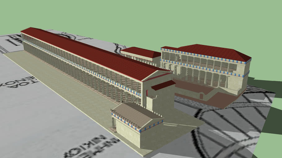 stoa and temples | 3D Warehouse