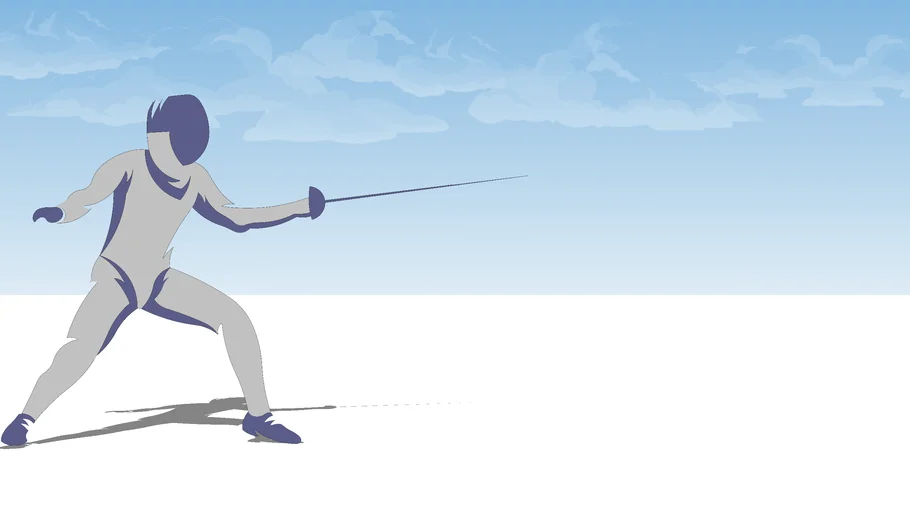 fencing fencer 2D graphic | 3D Warehouse
