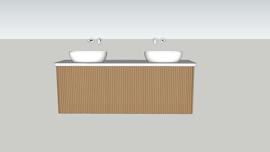 Double Floating Vanity | 3D Warehouse