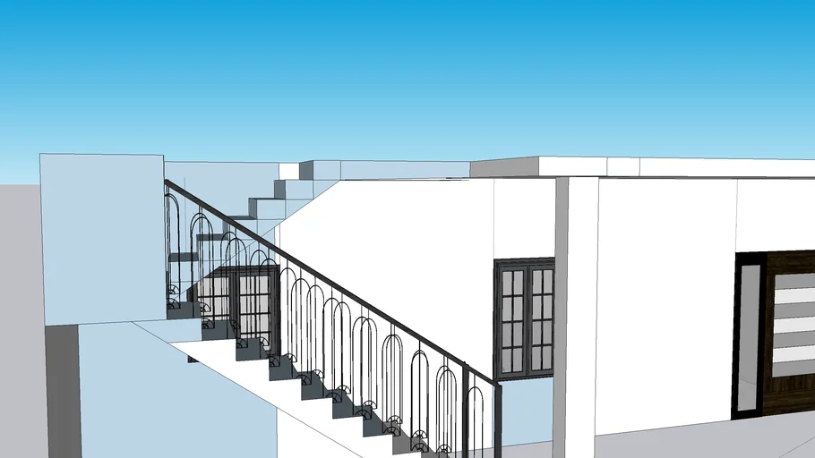 glass parapet railings | 3D Warehouse