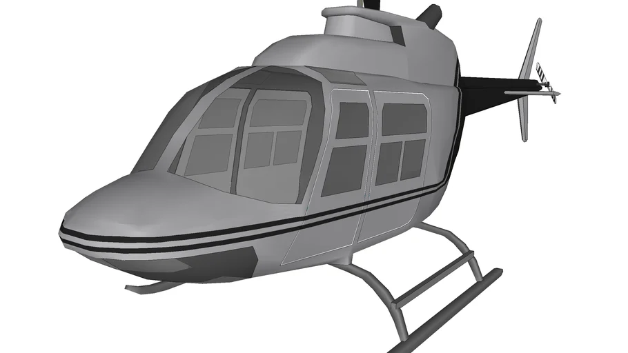 bell 206 (HB-XNM) LONG RANGER | 3D Warehouse