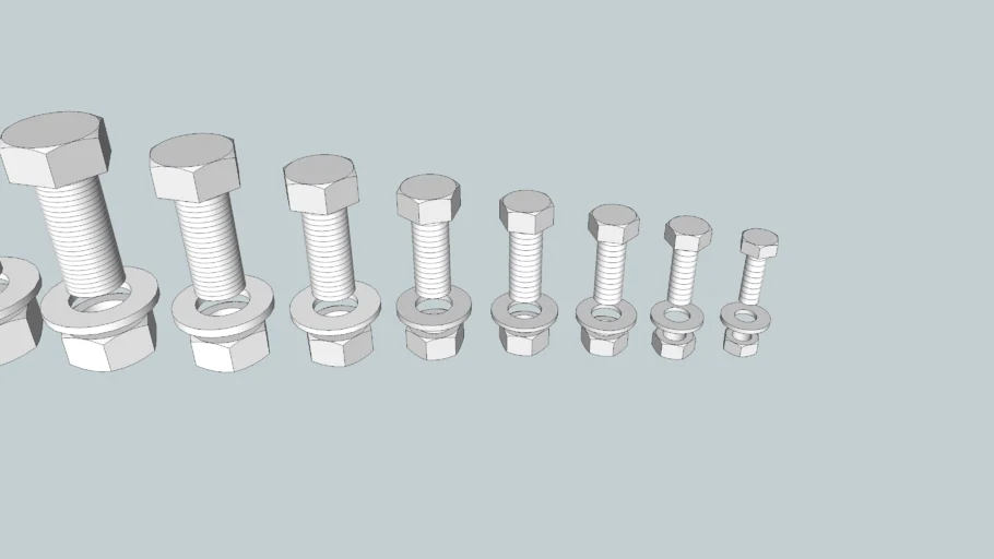 Nut and Bolts | 3D Warehouse