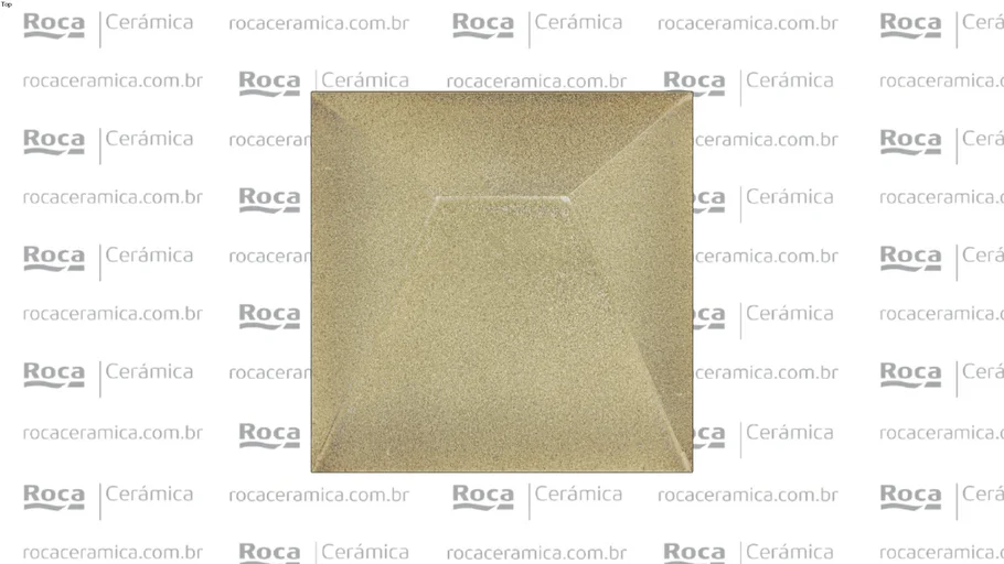 Ret Roca Brilhante Bloman Gold Branco 15,4 x 15,4 (cm) - (1515RRBGB ...