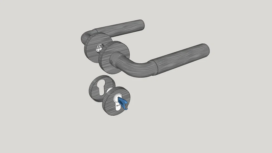 poignee rosace glutz 5287 | 3D Warehouse