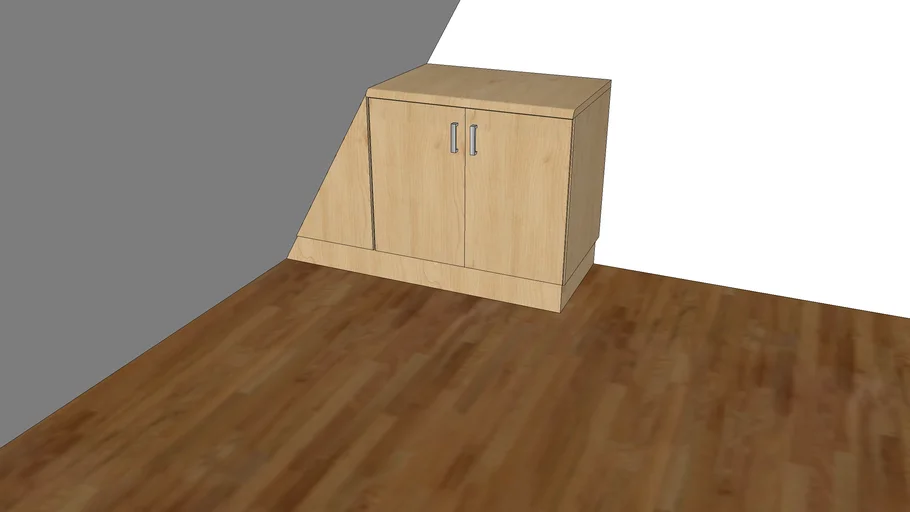 Sloped Wall_Floor Cabinet | 3D Warehouse