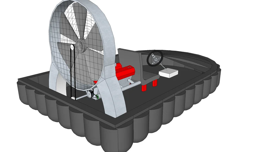 single seater Hovercraft | 3D Warehouse