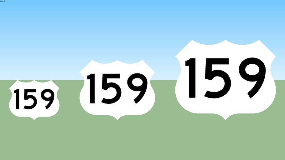 U.S. 159 Sign | 3D Warehouse
