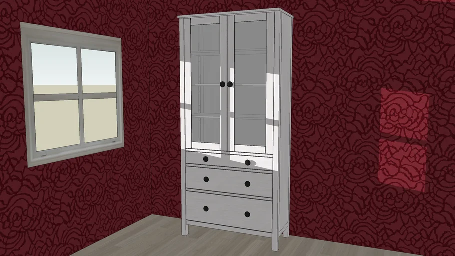 IKEA Hemnes display cabinet | 3D Warehouse