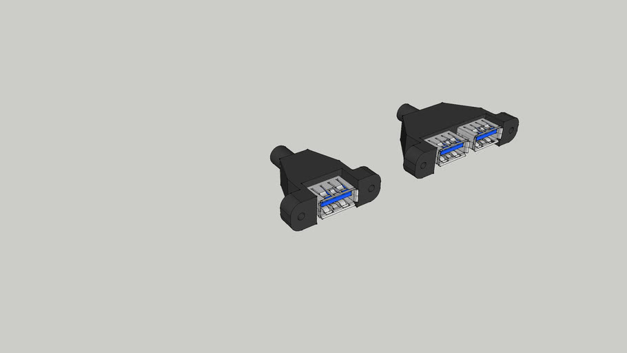 USB+Bracket+Socket 3.0 | 3D Warehouse