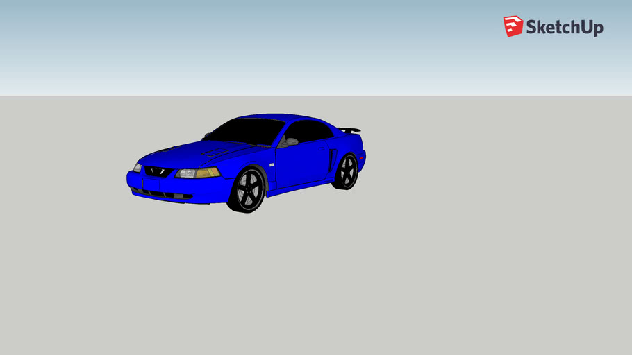 Blue New Edge Mustang | 3D Warehouse