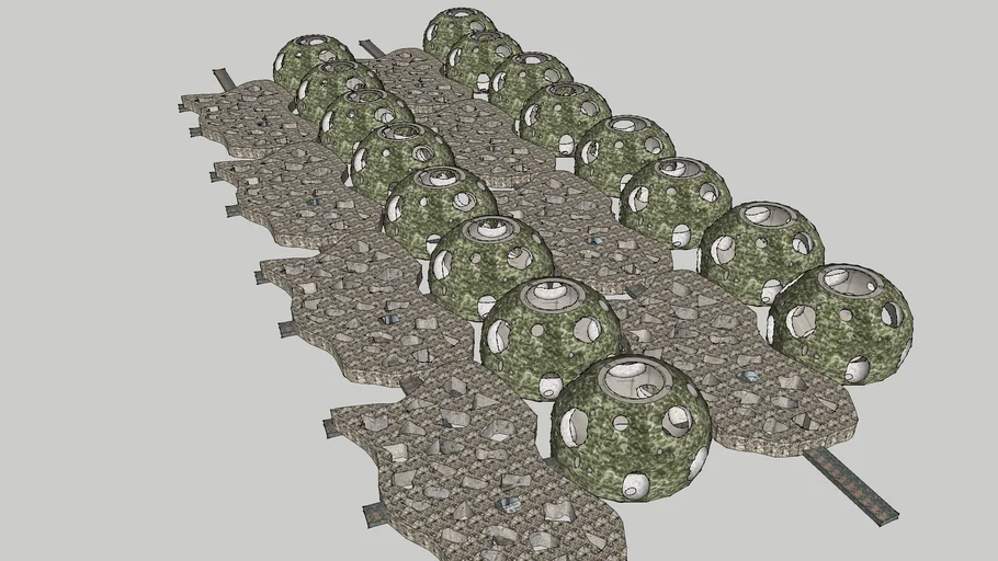 Reef Ball WAVE Breakwater | 3D Warehouse