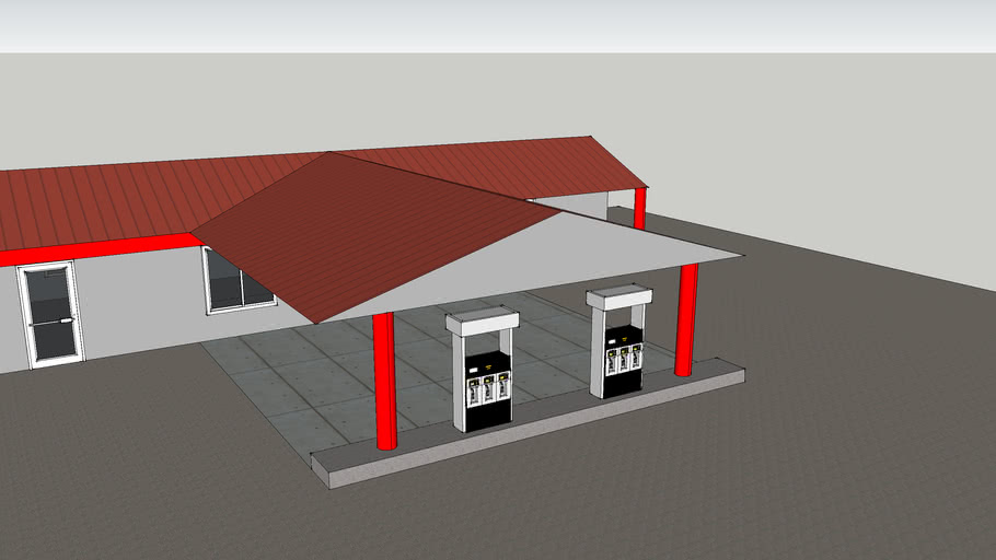 gas station | 3D Warehouse
