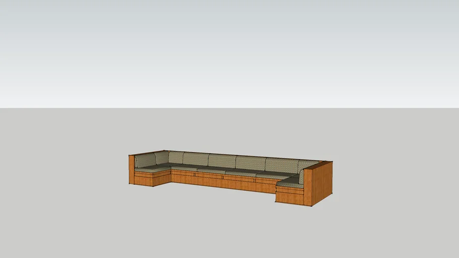Paideia Commons- Wall Bench | 3D Warehouse