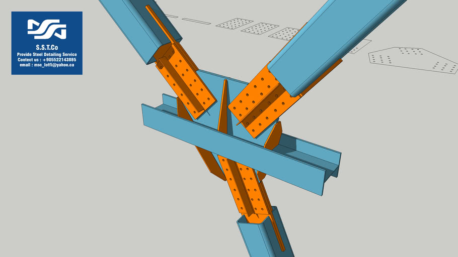 Vertical Brace Connection | 3D Warehouse