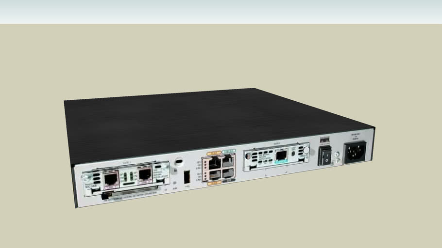 Router Cisco 1800 modular | 3D Warehouse