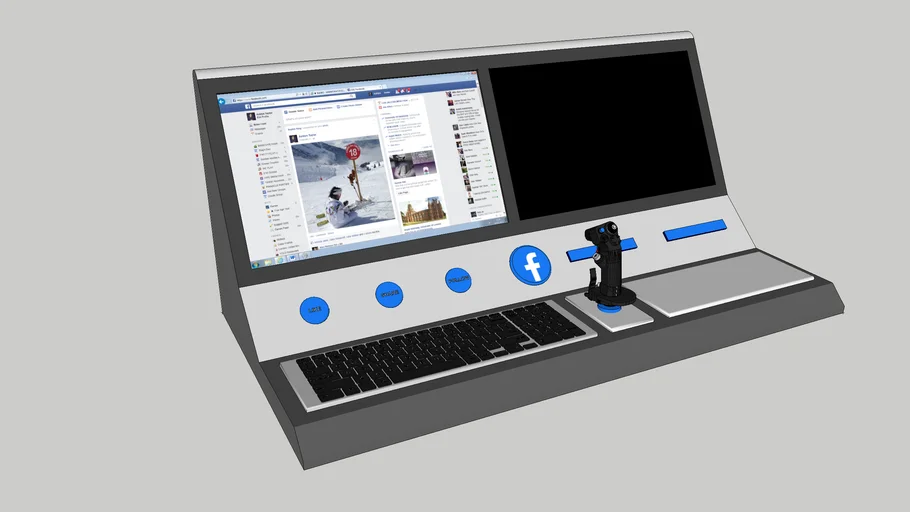 Facebook Computer Terminal | 3D Warehouse