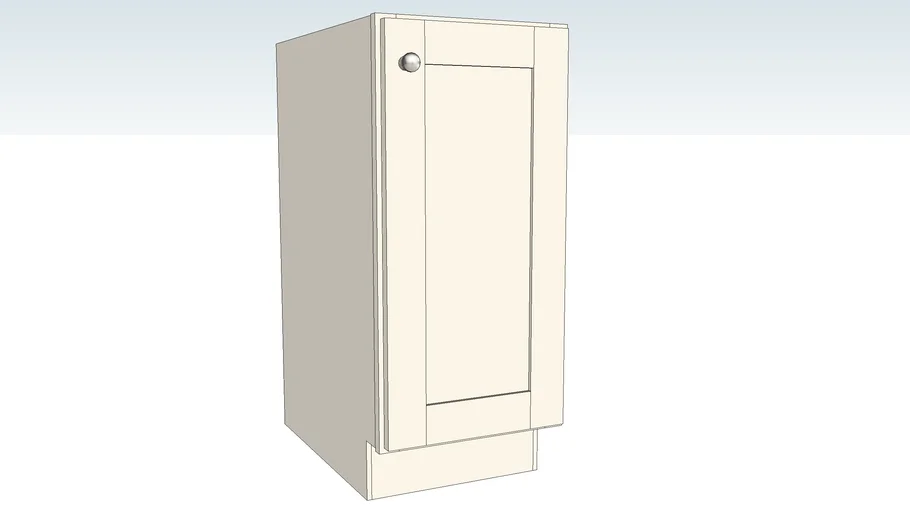 Base Single Door - Single Tray | 3D Warehouse