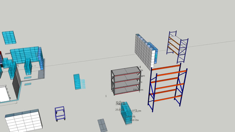 pallet rack | 3D Warehouse