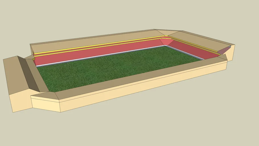 Medium Stadium Capacaty: 28.000 | 3D Warehouse