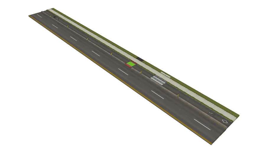 Straight-Raised-Cycle-Track | 3D Warehouse