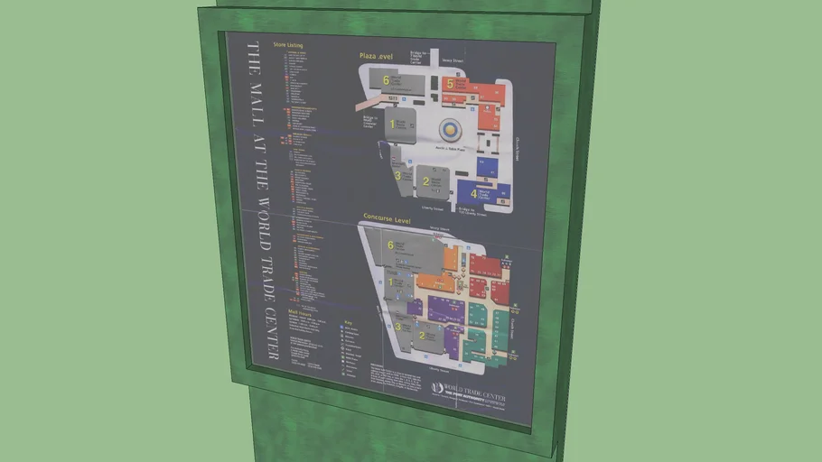 WTC Mall/Concourse Sign (Shopping) | 3D Warehouse