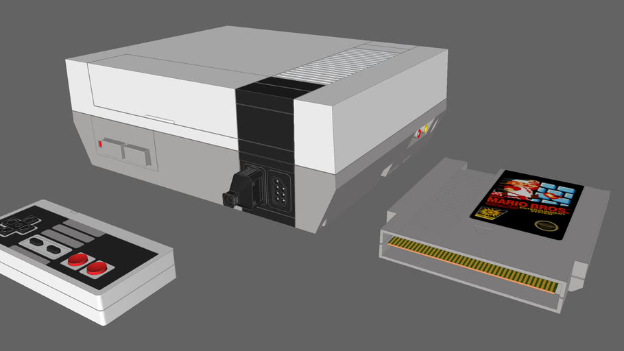 Nintendo Entertainment System NES 3D Model | 3D Warehouse