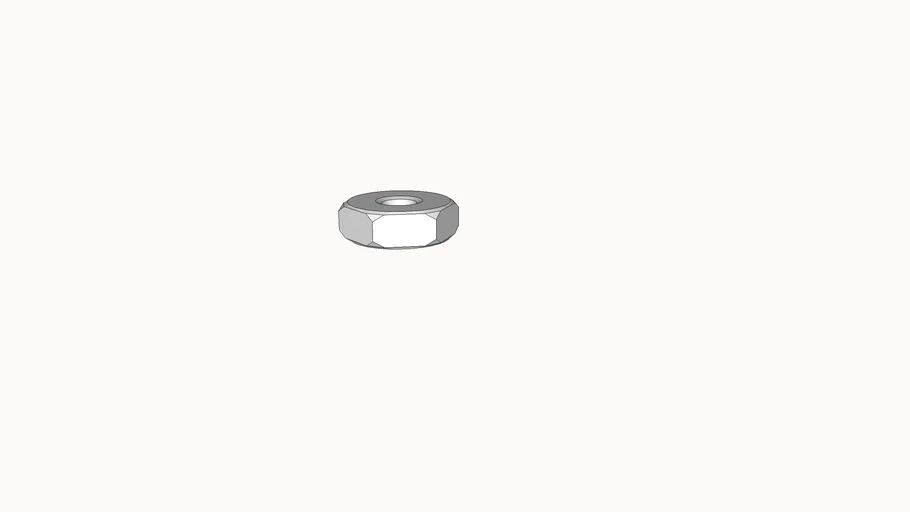 nut, 6-32, McMaster-Carr 90257A007 | 3D Warehouse