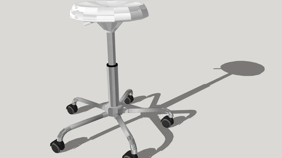 Design silver stool - BOULO design stool | 3D Warehouse
