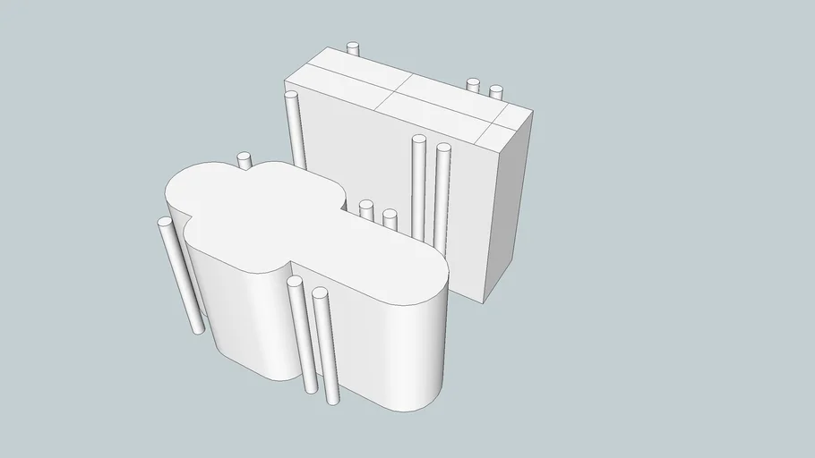 drop through mount template | 3D Warehouse