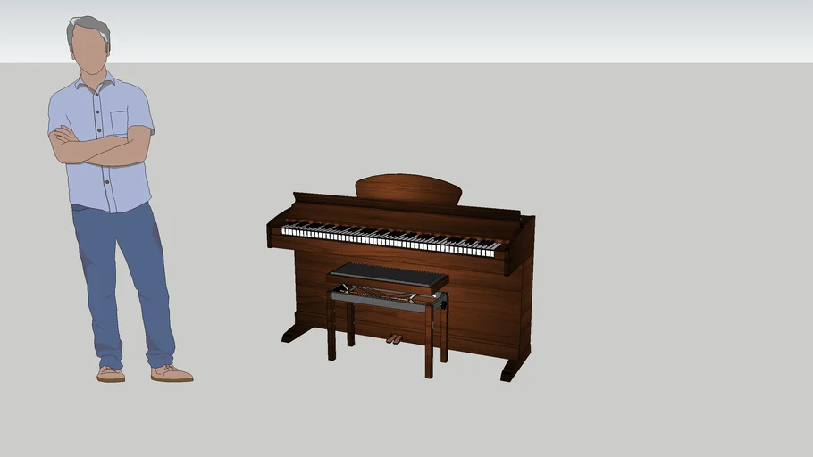 upright piano | 3D Warehouse