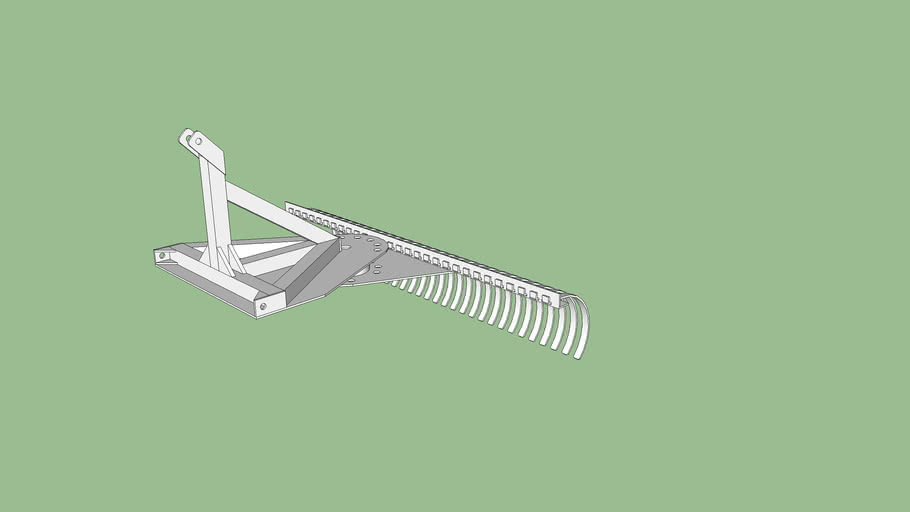 Three Point Category one Landscape Rake | 3D Warehouse