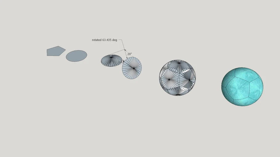 how to draw a sphearical dodecahedron | 3D Warehouse