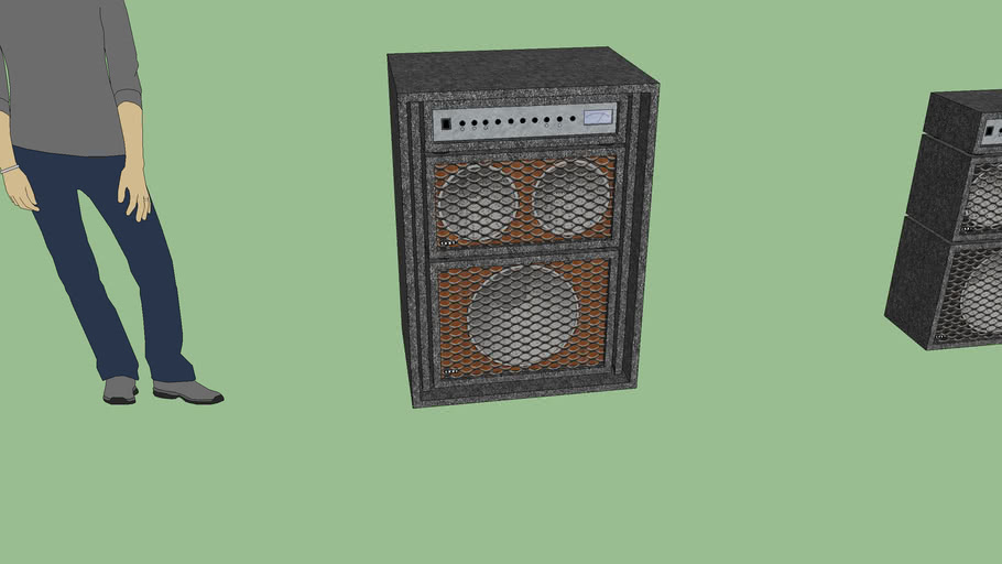 Bass Guitar Amp Stack (1x15 + 2x10) | 3D Warehouse