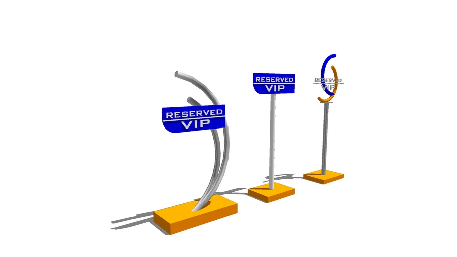 Valet parking service sign | 3D Warehouse