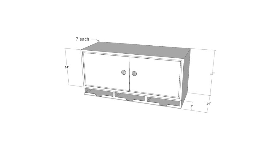 overhead cabinet | 3D Warehouse