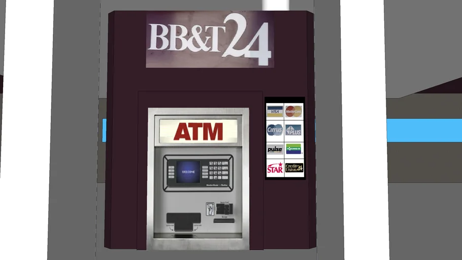 BB&t 24 Hour ATM | 3D Warehouse