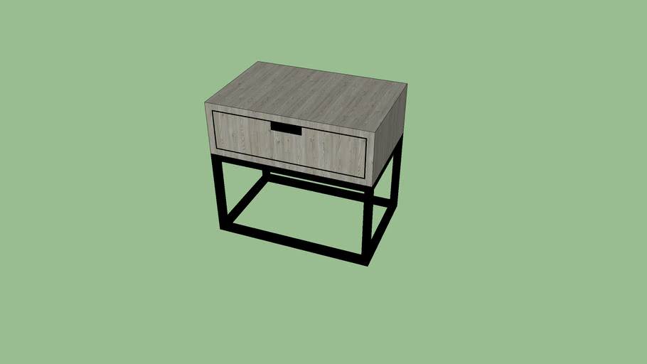 Magpie Buro de Madera Banak y MDF - Negro | 3D Warehouse