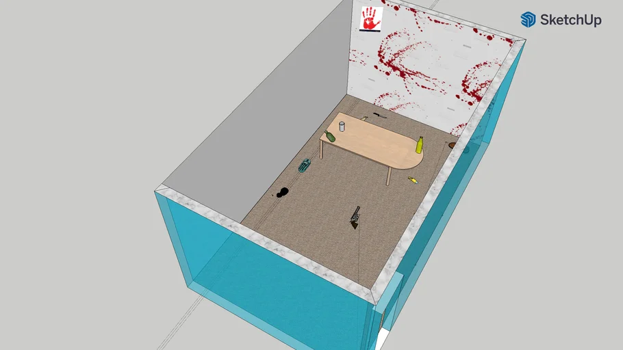 Crime scene sketch part 2 | 3D Warehouse