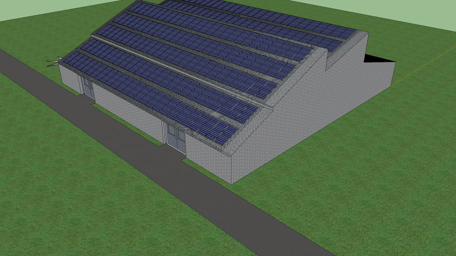 SOLAR PLANT 65KW | 3D Warehouse